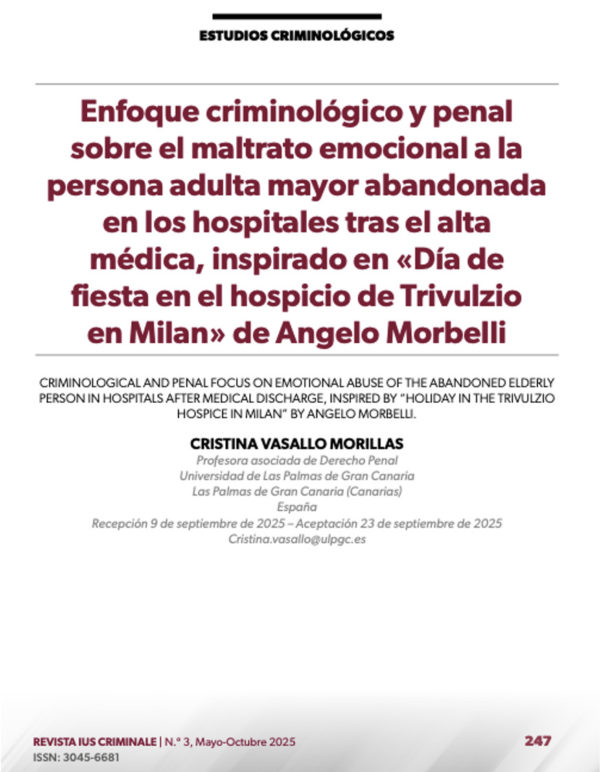Enfoque criminológico y penal sobre el maltrato emocional a la persona ...